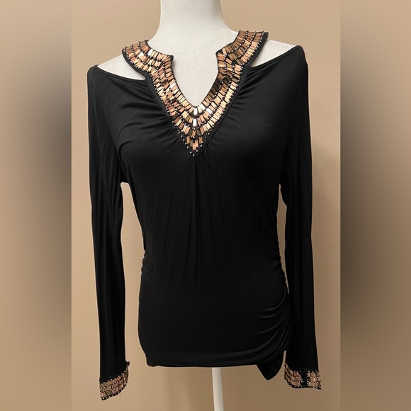 Tops | Dressy Top With Great Neckline Very Elegant And Fun With Jeans ...